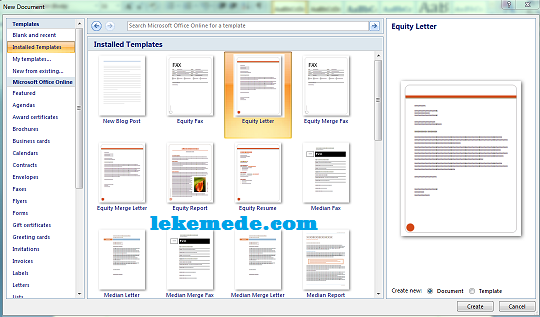 Membuat dan Mengelola Dokumen Menggunakan Microsoft Word - cekrisna
