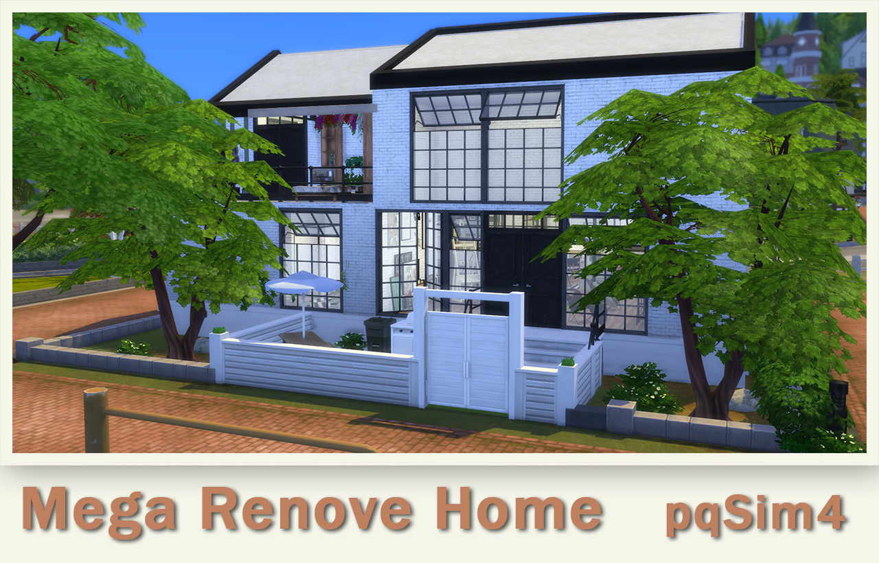 Mega Renove Home. Sims 4 Speed Build and Download.