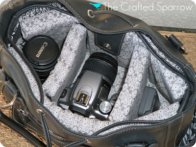 DIY Camera Bag Tutorial - I made my OWN! - The Crafted Sparrow