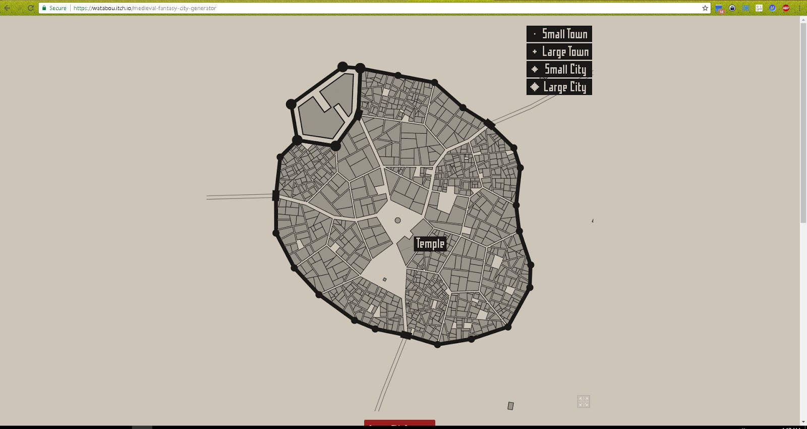 Medieval City Generator - Simple Fantasy Maps