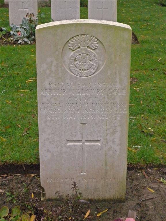 Royal Welch Fusiliers Museum: Brigadier General Arthur Lowry-Cole CB, DSO