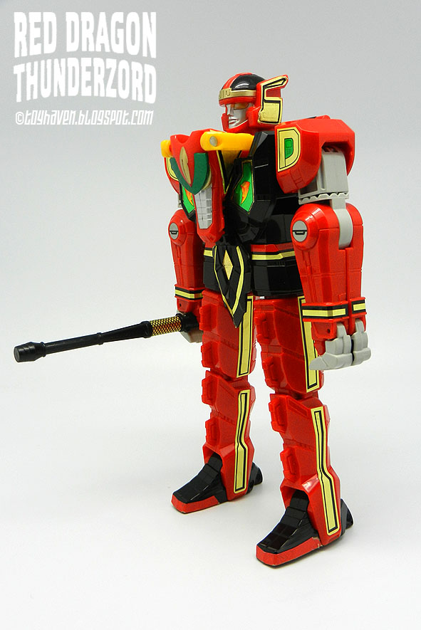 toyhaven: Bandai Mighty Morphin Power Rangers Red Dragon Thunderzord in ...