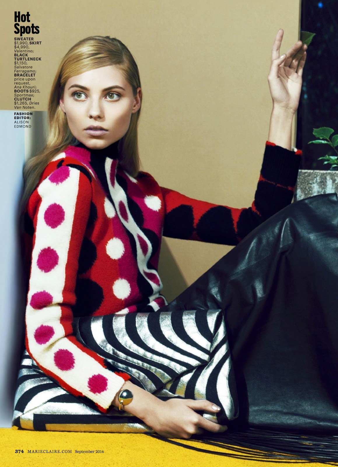 mix masters: vika falileeva by chad pitman for marie claire september ...