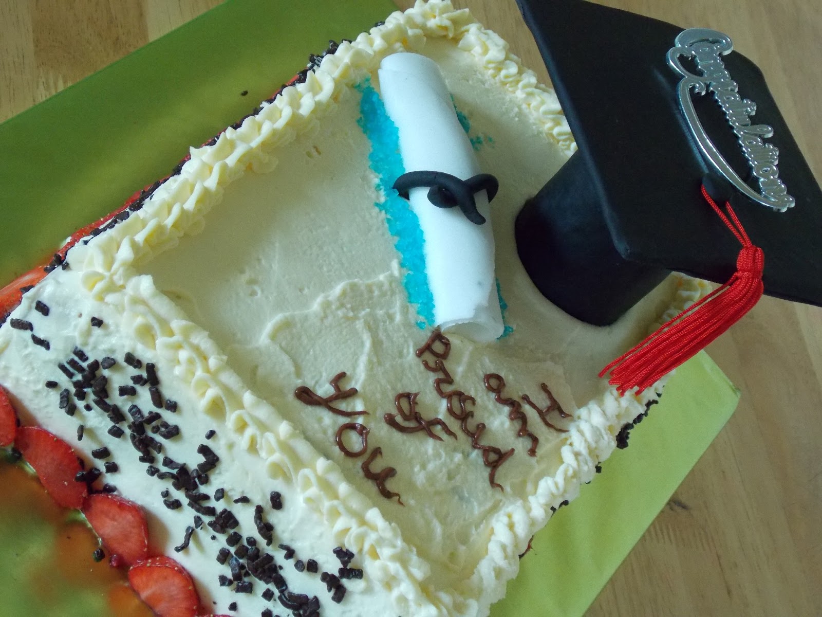 foodsonline: Graduation Hat and Scroll Cake