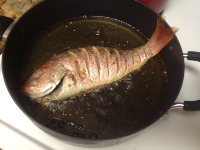 Kari the Cocinera: Pargo Rojo Frito (Fried Red Snapper)