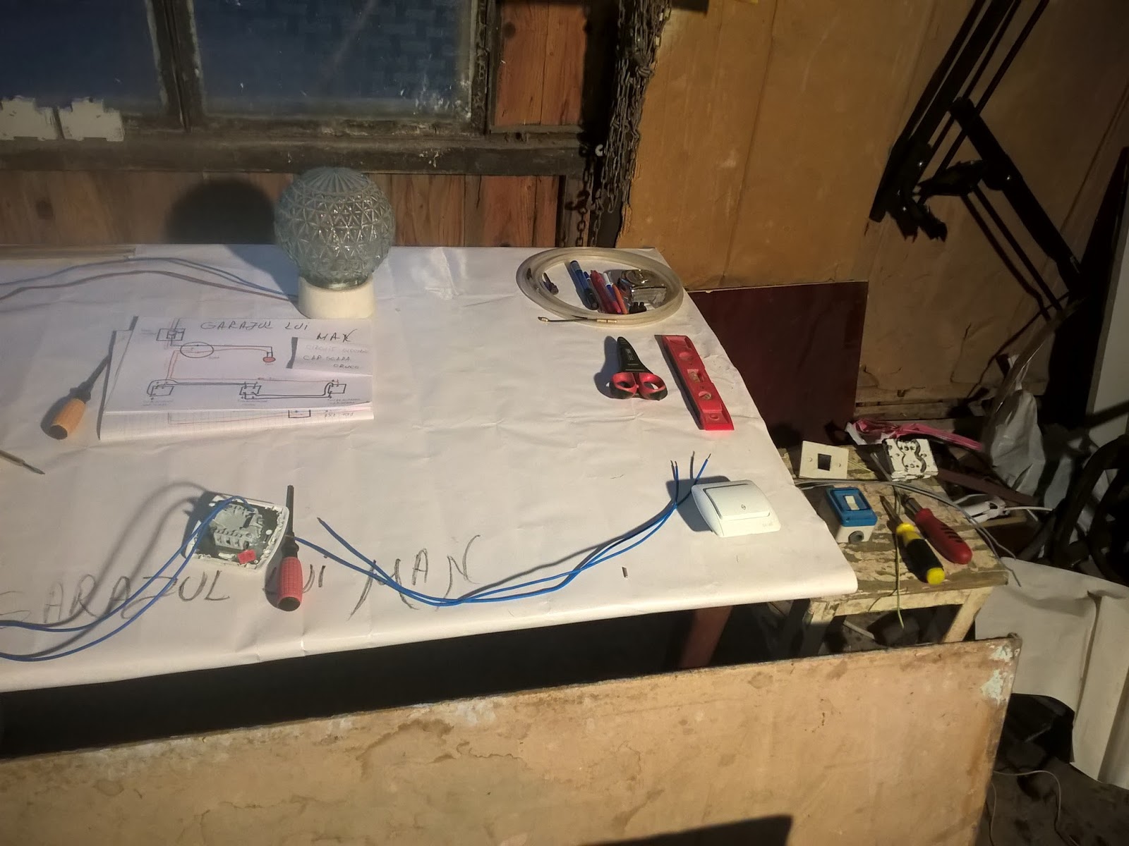 Electricitate generala: Cap scara cruce (schema circuit electric)