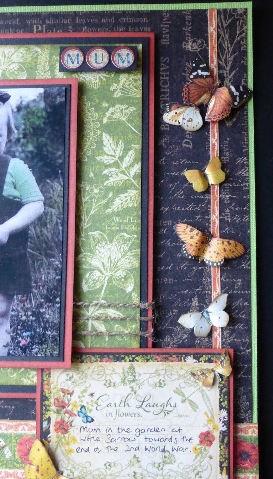 Scrappydoodledoo: Nature's Scrapbook Layout