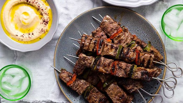 The Lebanese Plate's 'not just' a beef skewer recipe | Arabic Food Recipes