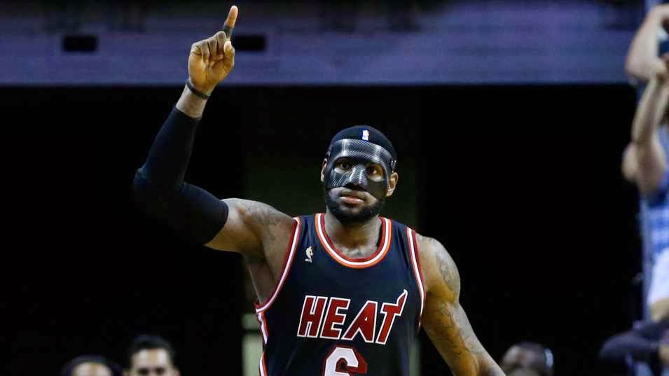 NBA Miami Heat Lebron James Mask HD Wall Wallpapers - HD Wall Wallpapers