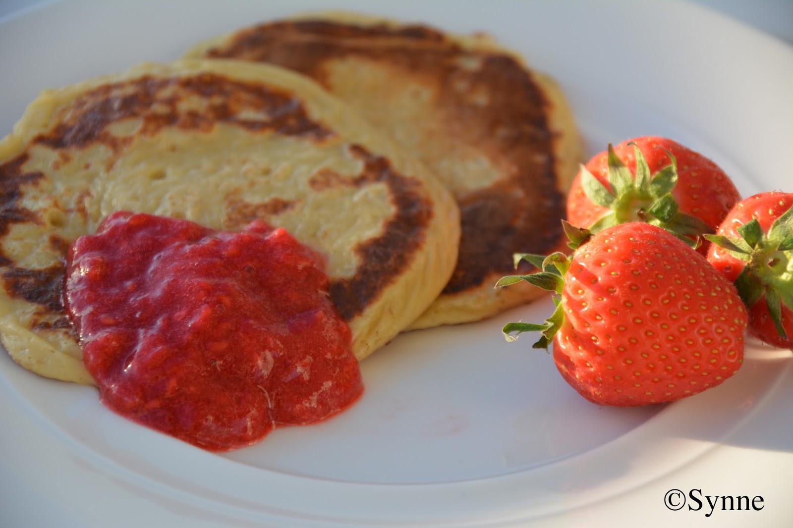 ganske enkelt: Lapper med banan og cottage cheese