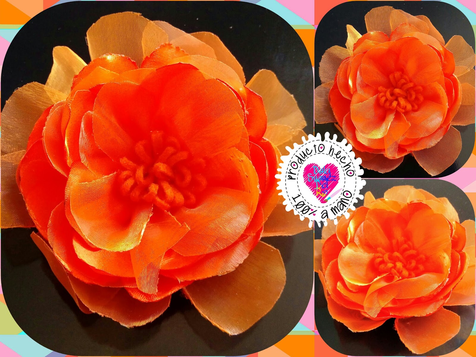 TEJIDOS Y ALGO MAS: FLOR CON VARIAS CAPAS Y TEXTURA