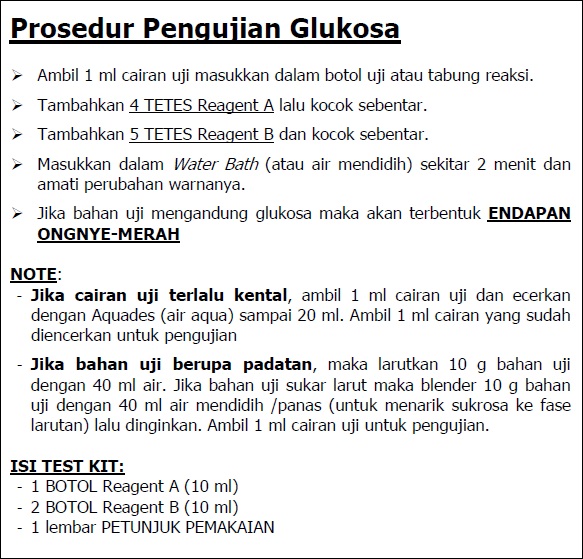 Test Kit Glukosa - Tes Kit Keamanan Pangan| Toko online yang menjual ...