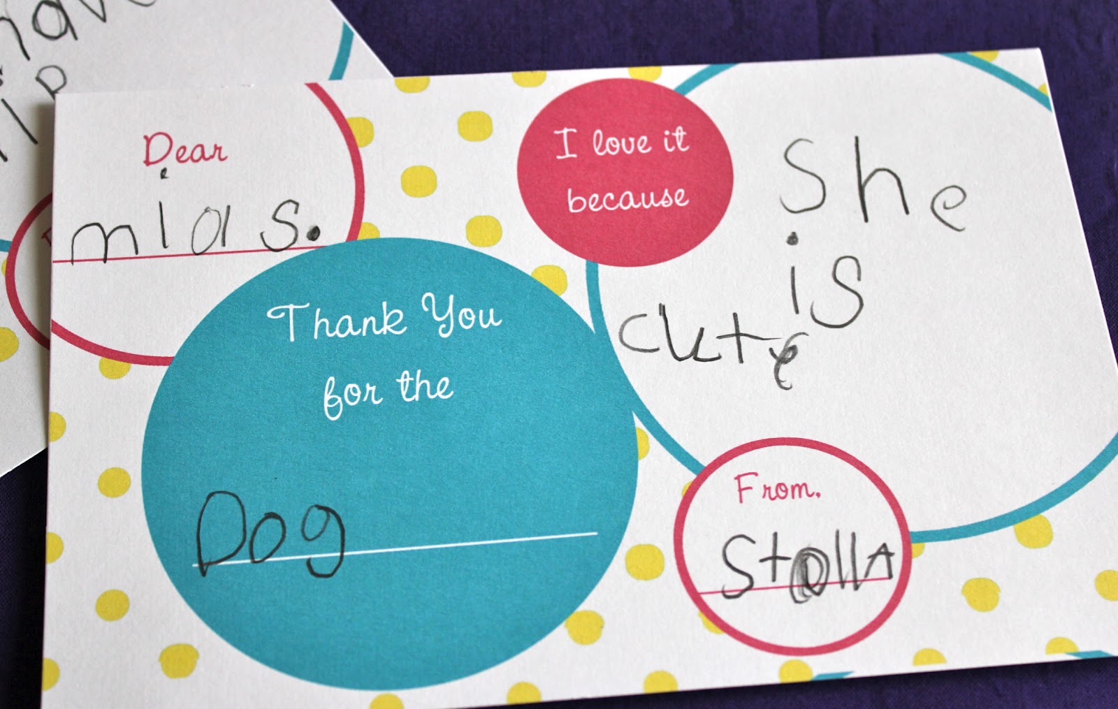 craft whatever: {Printable} Kids Thank You Notes