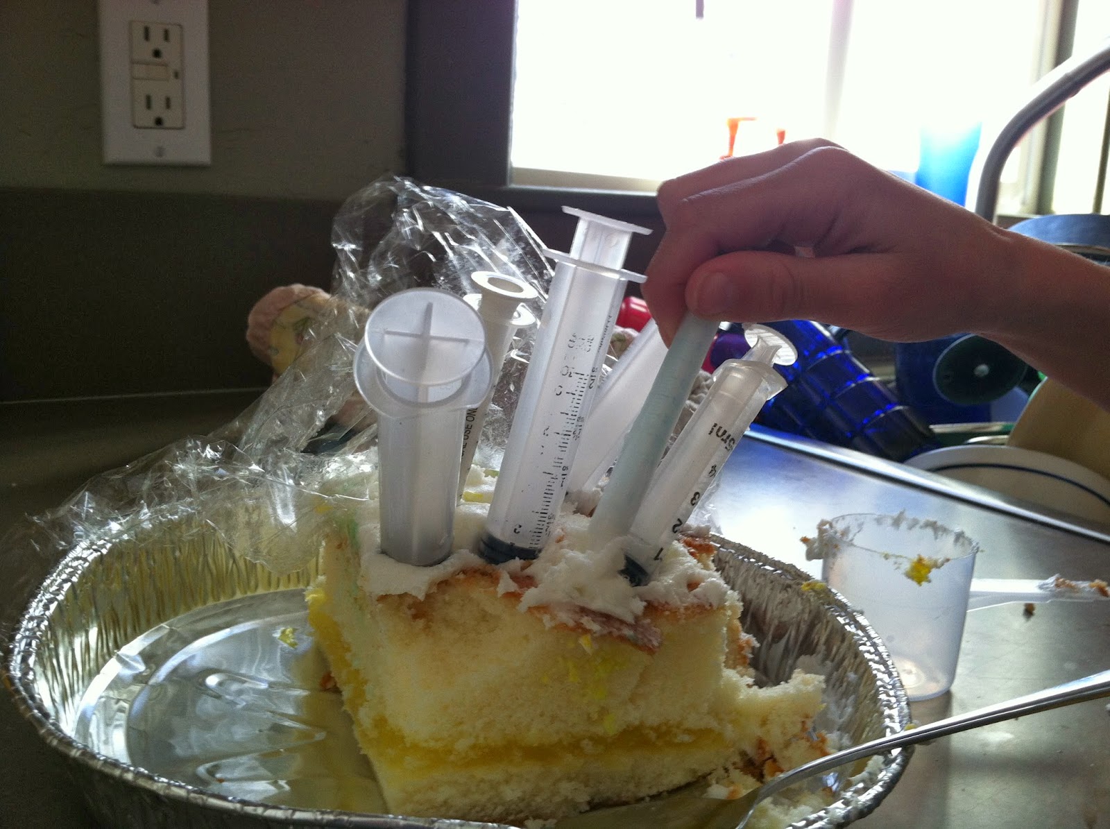 Our Life...: Happy Syringes to You!