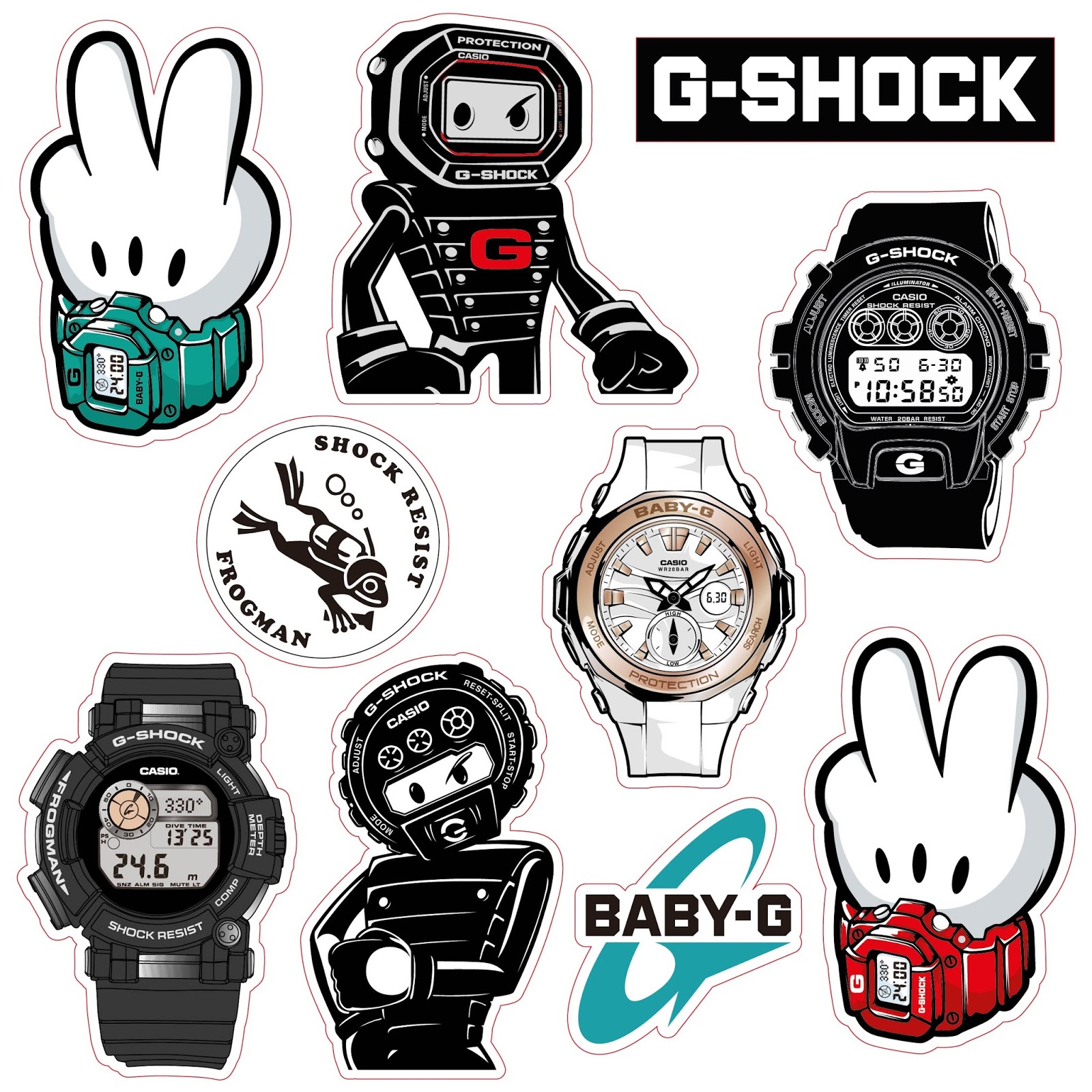 Bui - Wien Bhrombhadma: CASIO - sticker