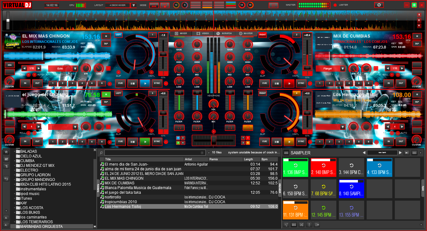 SKIN VIRTUAL DJ 8 2015 ACTUALIZADO JUNIO, JULIO, 4 DECKS DESCARGA ...