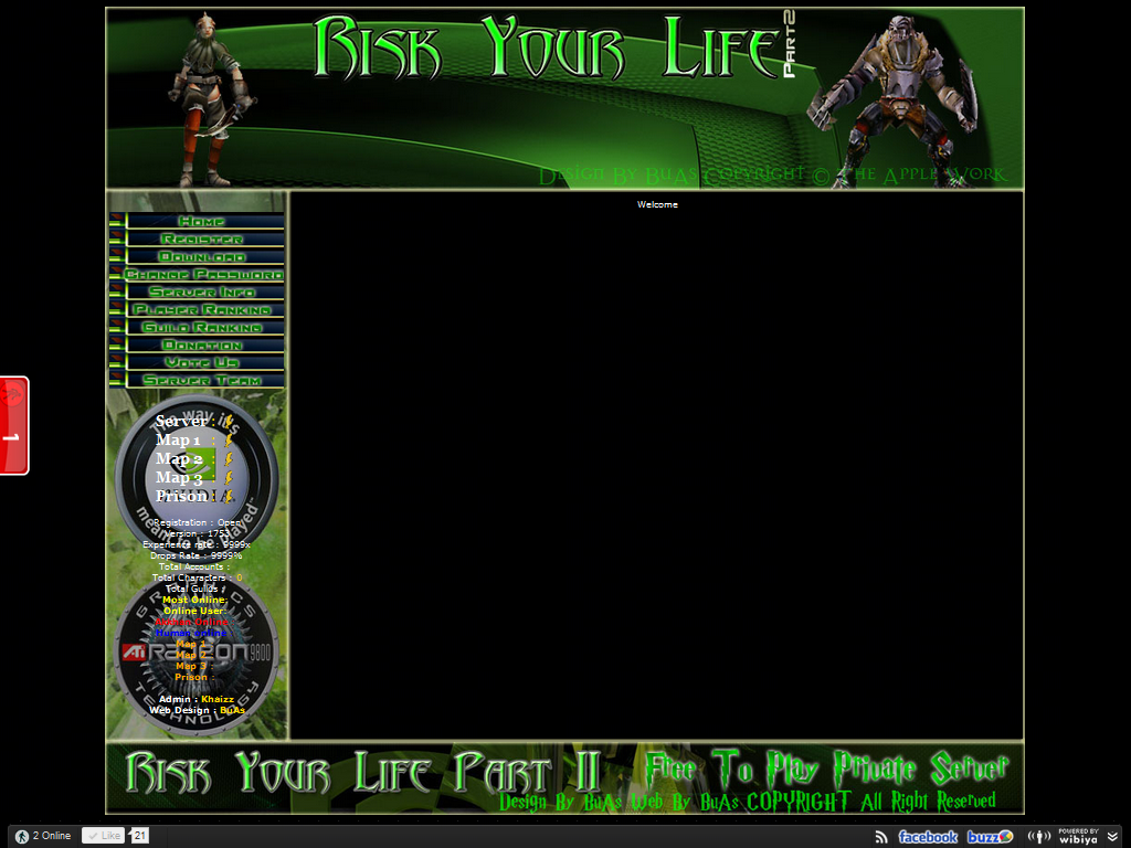 RYL2 Web Template nVidia By BuAs | RaGEZONE - MMO Development Forums