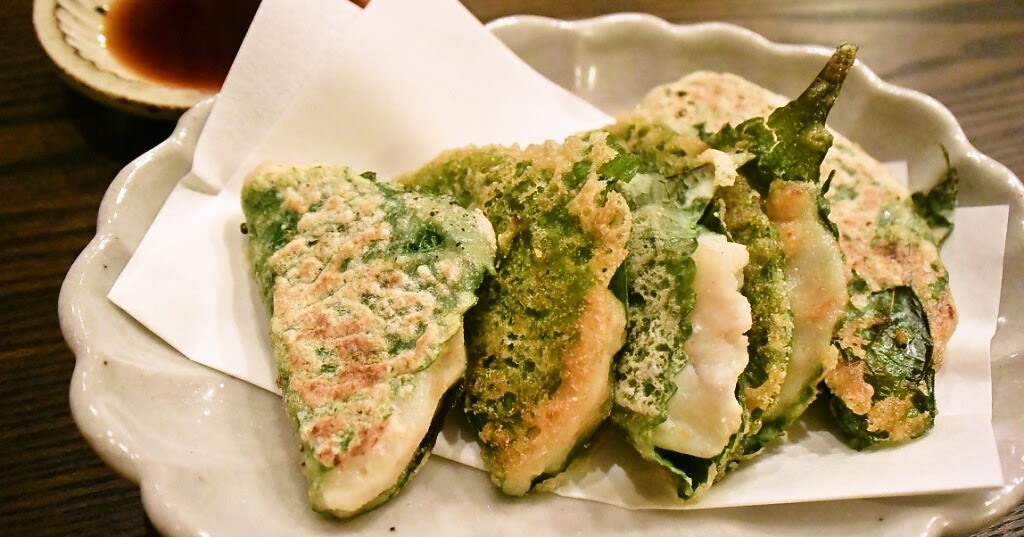 Recipes for Tom: Shinjo no shiso-hasami-yaki / fried fishcake in ...
