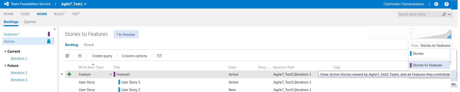 Chamindas Devops Journey With Msft Tfs 2013 Web Access Msf Agile Backlog And Board