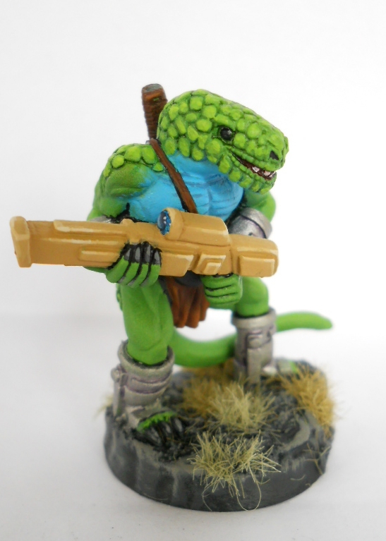 Empire of Ghosts: Lizard with a Laser-gun!