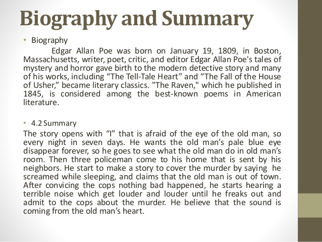 the tell tale heart | المعرفة الاولى