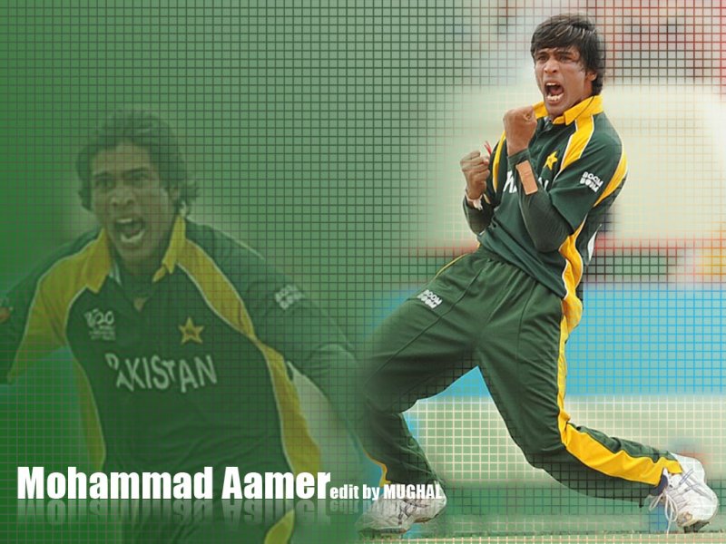 The Cricket Games: Mohammad Aamer Latest Free Wallpapers and HQ Photos