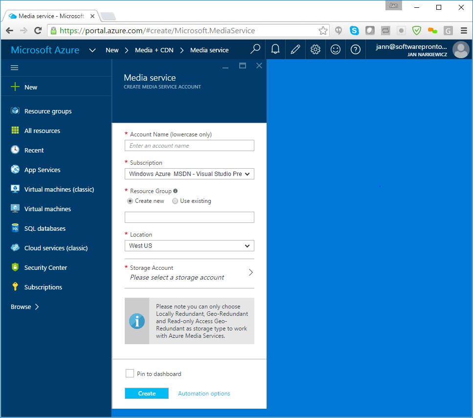 Jan David Narkiewicz Developer Azure Using Media Services To Deliver Hls Streams For