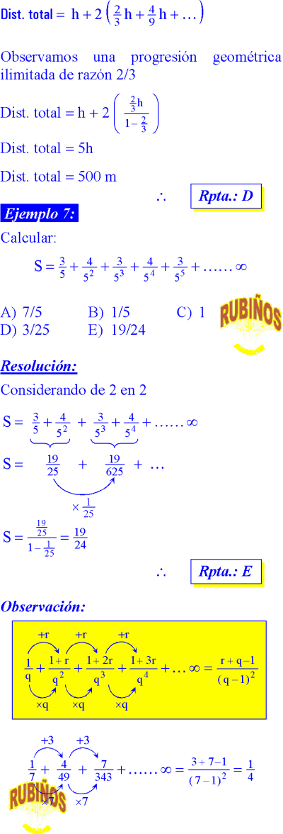 SUMATORIAS EJERCICIOS RESUELTOS