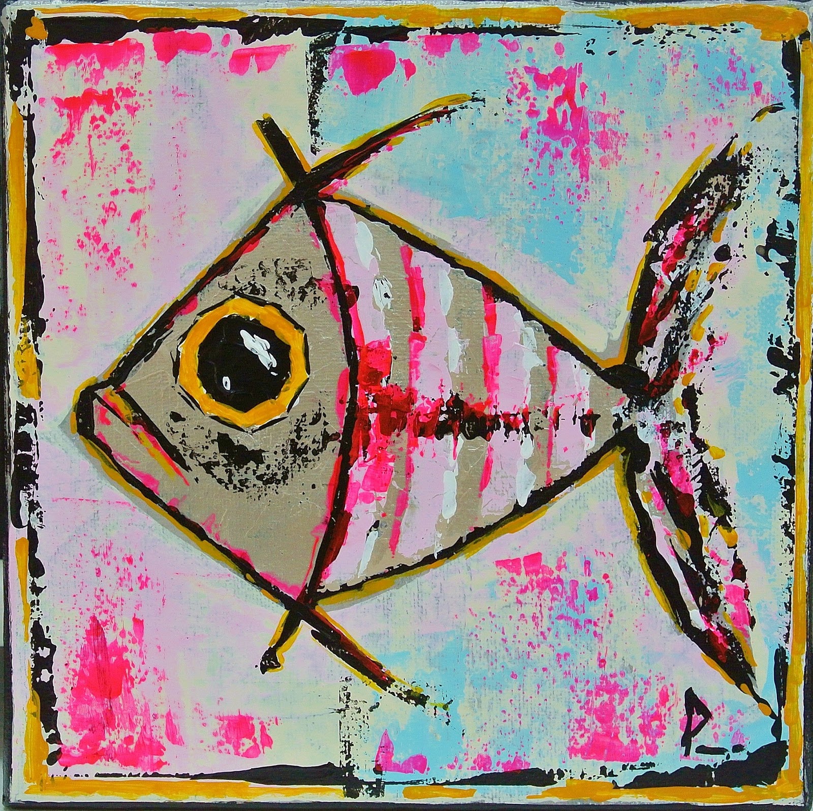 Raoul+à+Nantes.+Artiste+peintre.+Nantes.+Peinture+au+couteau.+Poisson ...