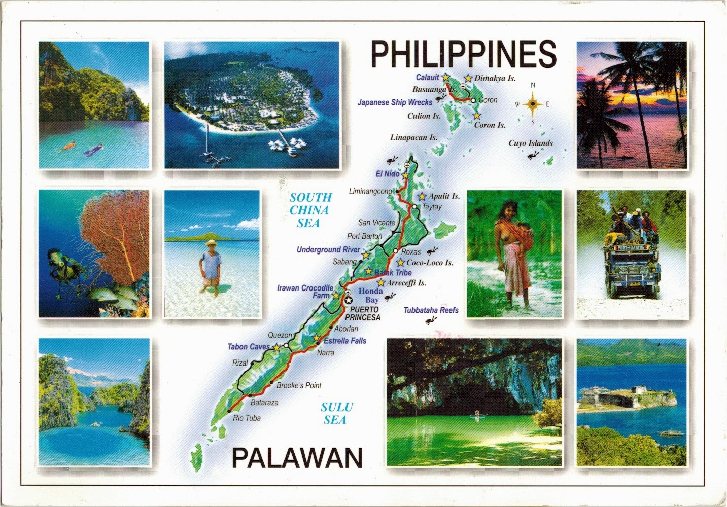 Map Cards - Hunting: 0255 Philippines - Palawan