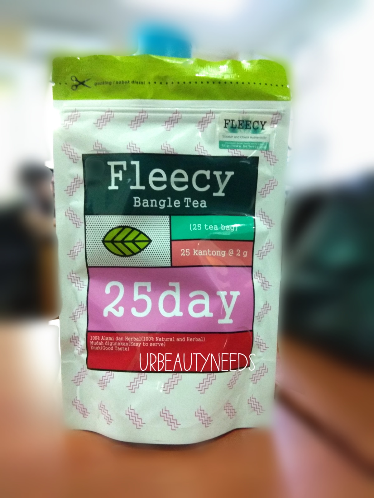 Fleecy bangle tea 25days review - Review, swatches, tips makeup Indonesia