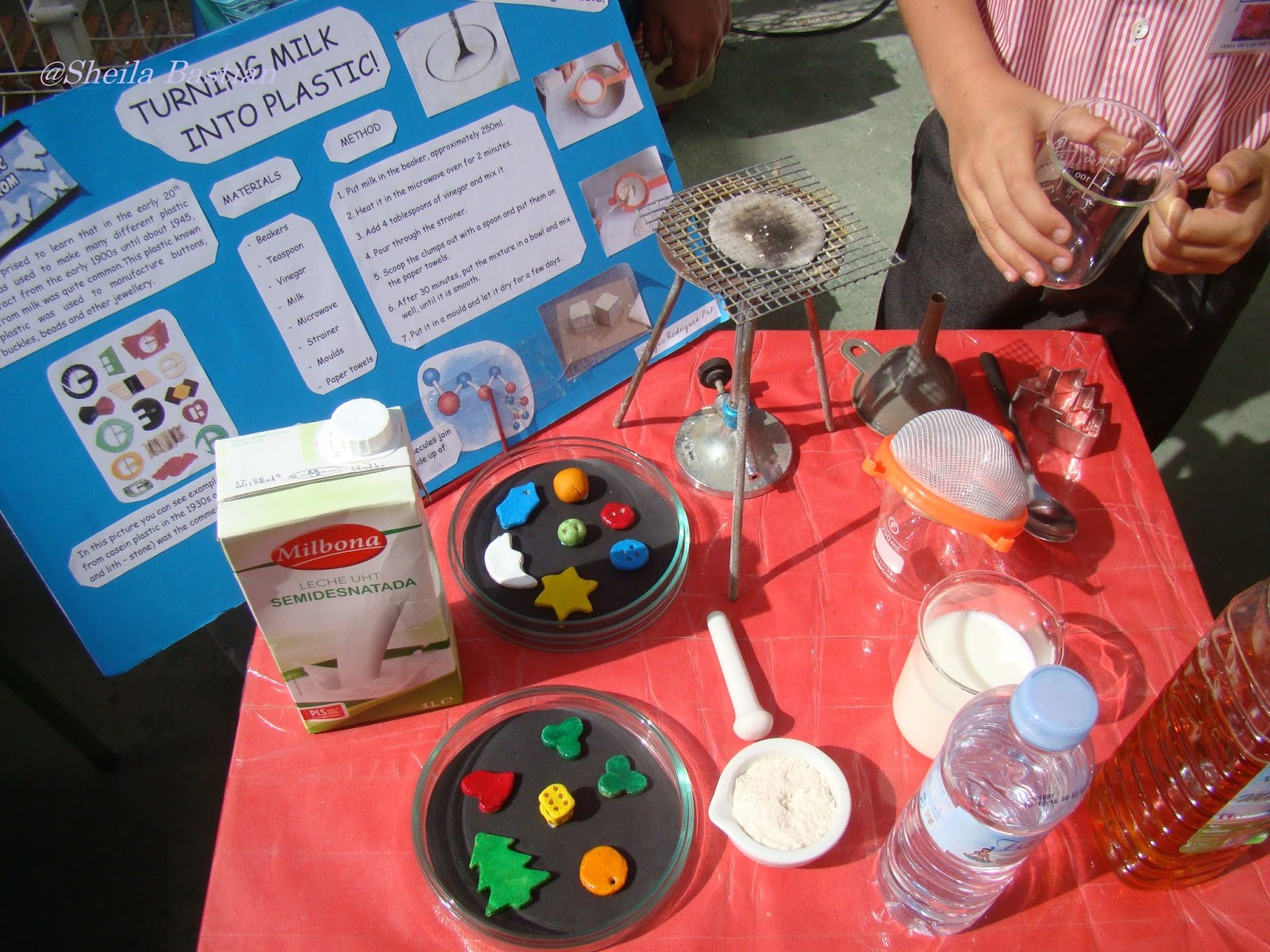 Science Magazine: SCIENCE FAIR PROJECT - TURNING MILK INTO PLASTIC! By ...