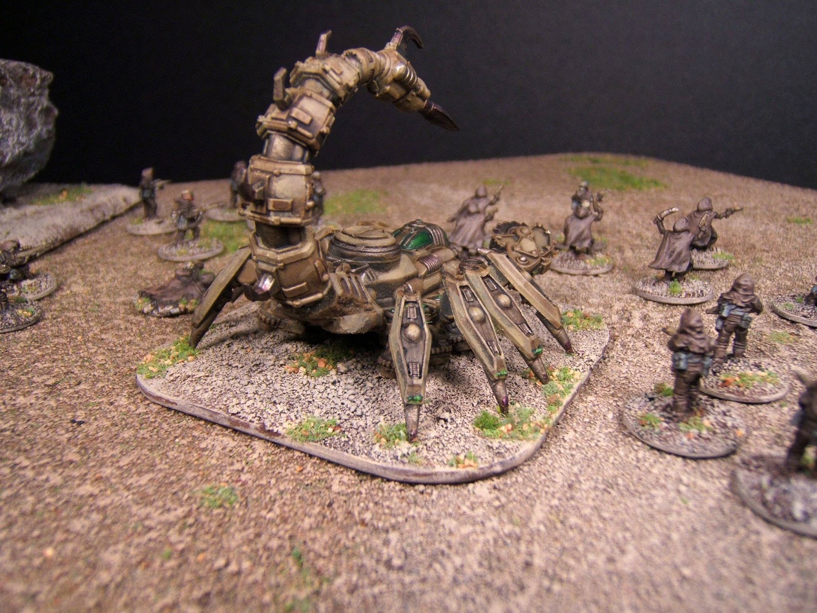 Scorpion Mech In Desert Colors, By Jason at Micropanzer