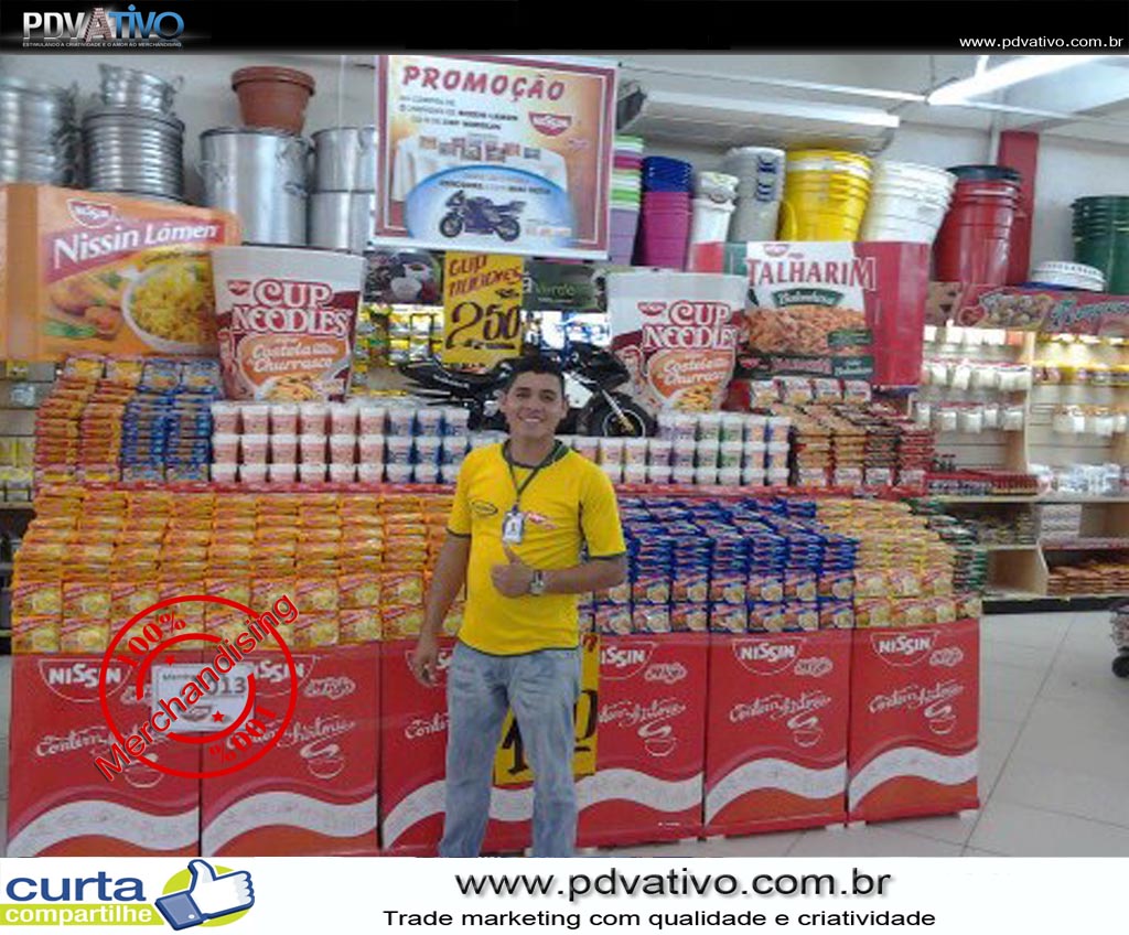 Trabalho de Merchandising Nissin ~ PDV Ativo