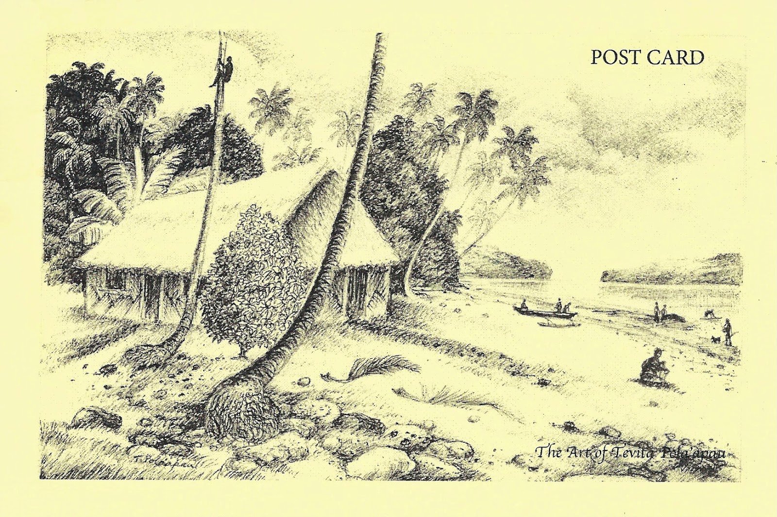 MY POSTCARD-PAGE: KIRIBATI ~Art by Tevita Pola'apau