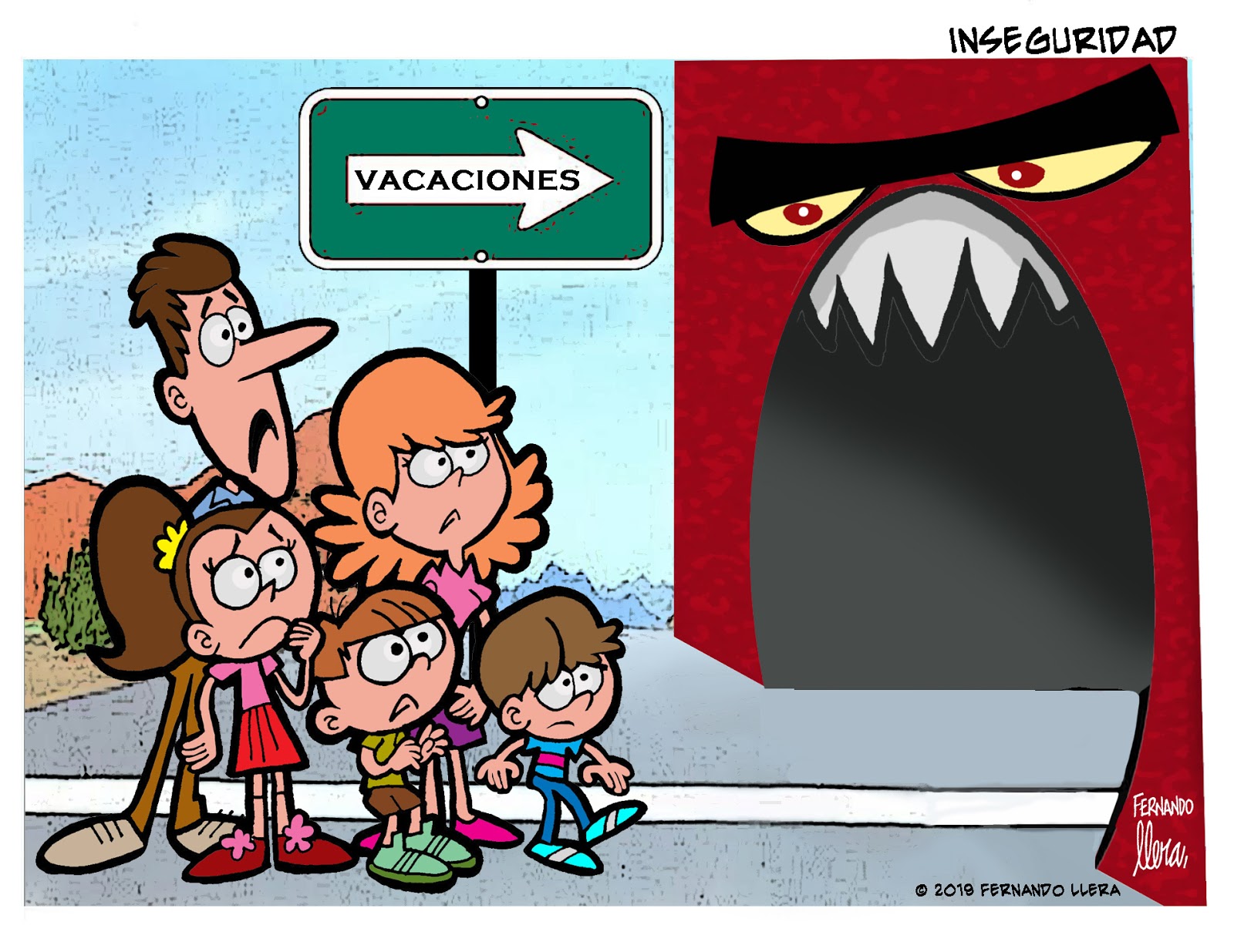 Fernando Llera Blog Cartoons: Insecurity drives most families to spend ...