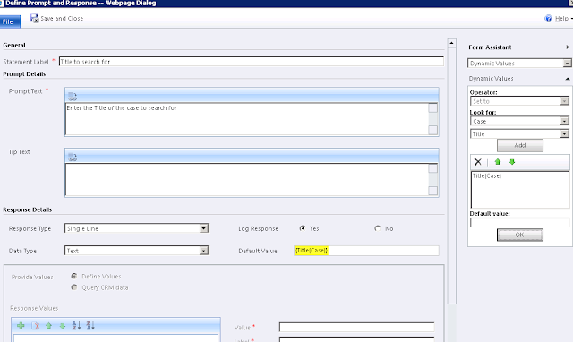cRm Musings: CRM 2011 Dialogs with Dynamic FetchXML - Duplicate Case Detection
