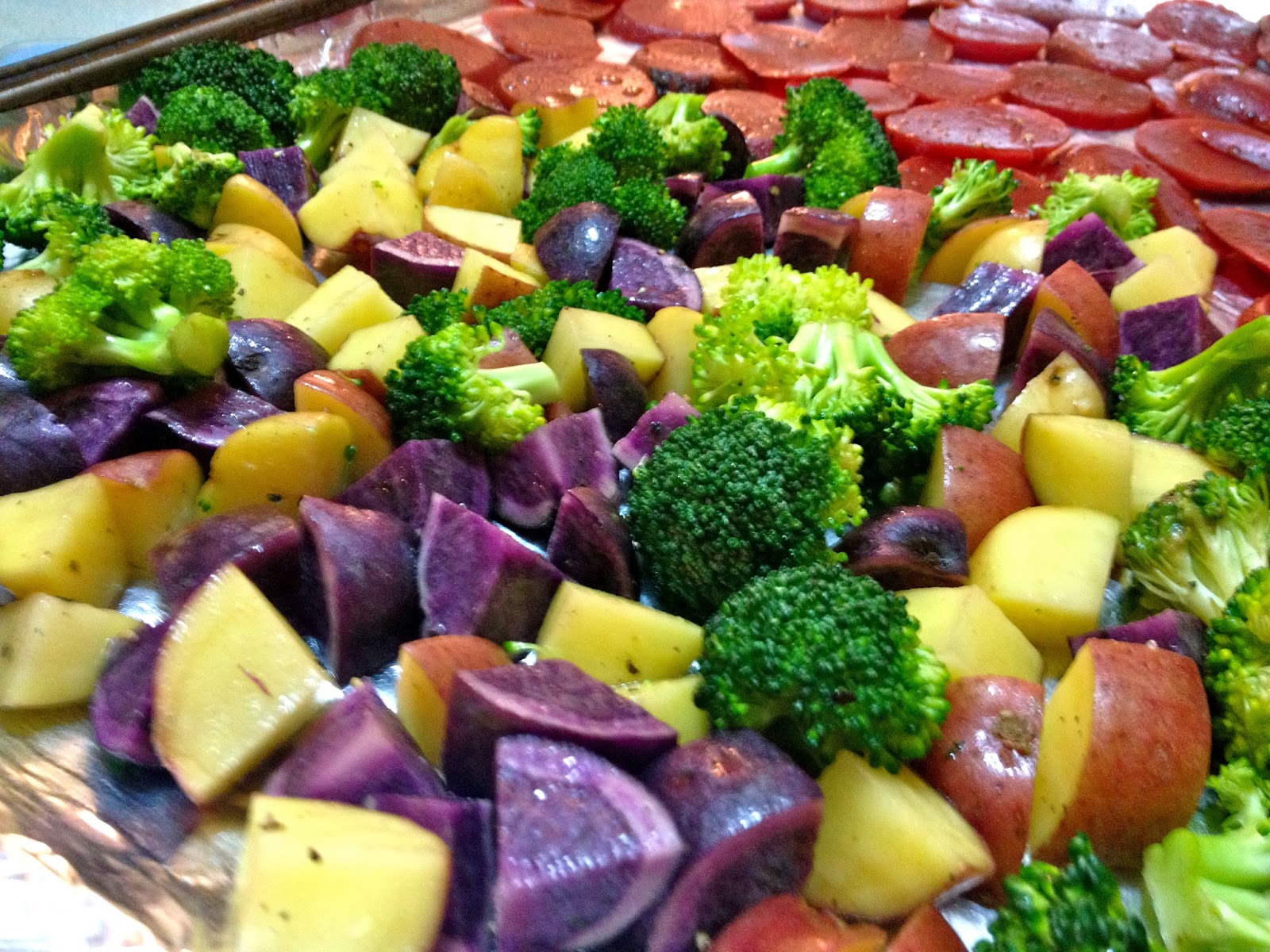 The Lifestyle Notebook : Roasted Beets, Broccoli & Potatoes
