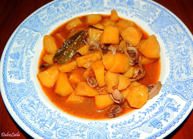 DulceLaila: Guiso de Patatas con chipirones