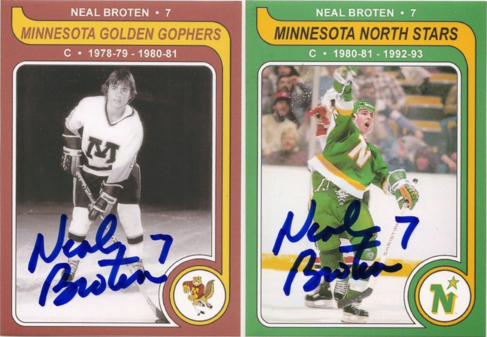 Minnesota Sports Autograph Project: NEAL BROTEN