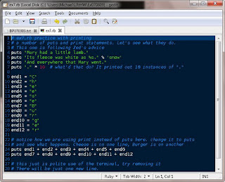 TESTHEAD: Exercise 7, 8, 9: Lots More Printing: Learn Ruby The Hard Way ...
