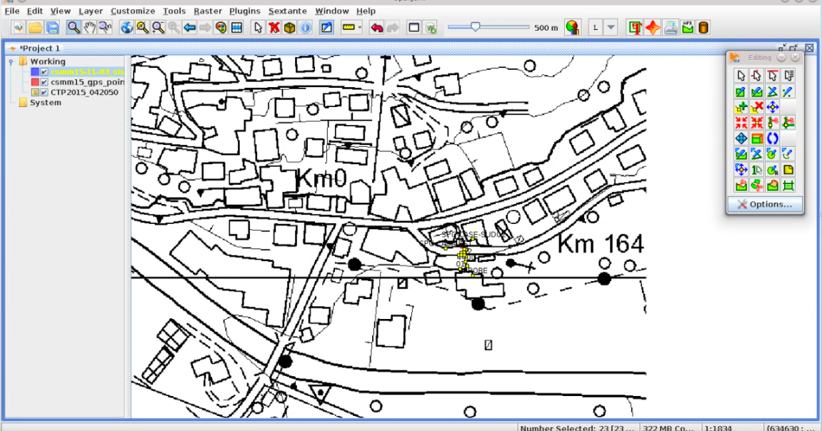 ATOR: OpenJUMP GIS: from a local (cartesyan) system to a projeced ...