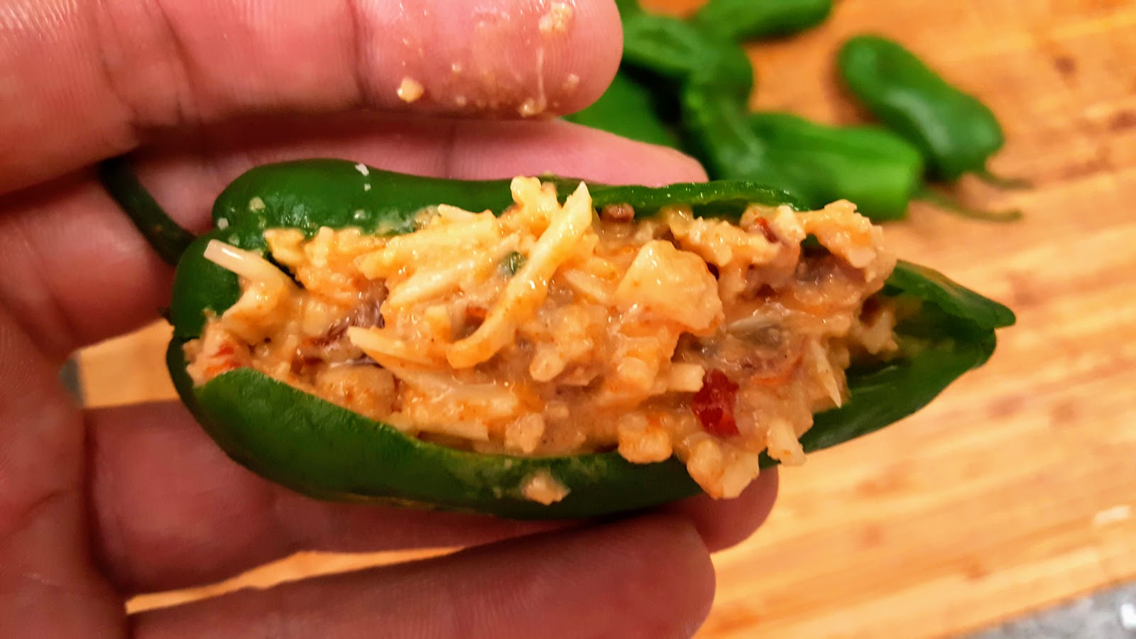 Piments Padrón farcis