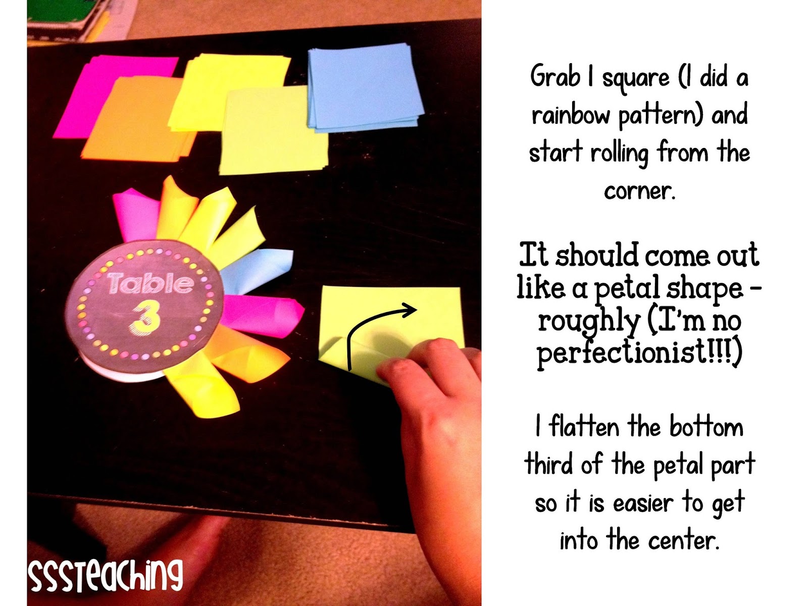 Monday Made It - Rolled Paper Table Decor! - SSSTeaching