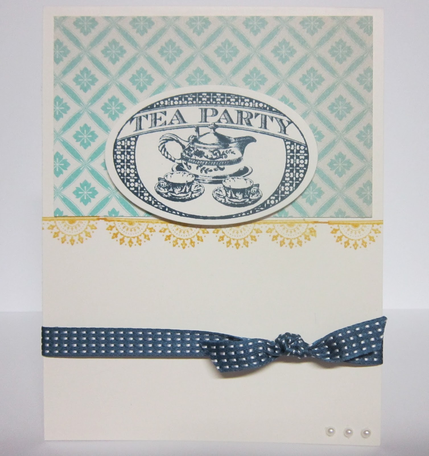 Krafting with Karen: Tea Party Card