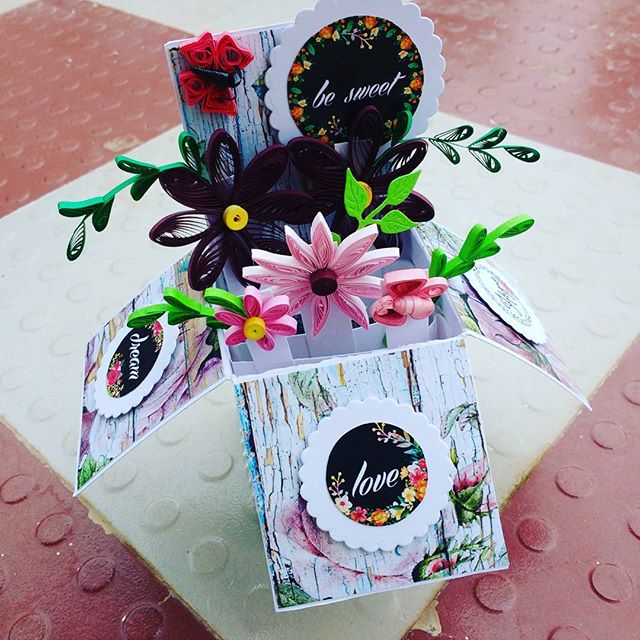 Adhiraacreations: Popup Box card