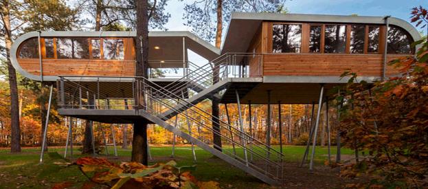 House Design Moderns: Minimalist Tree House Modern In Belgia