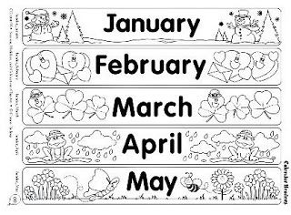 Teacher Neidinha Franca: #Months of the #Year #Coloring #Pages