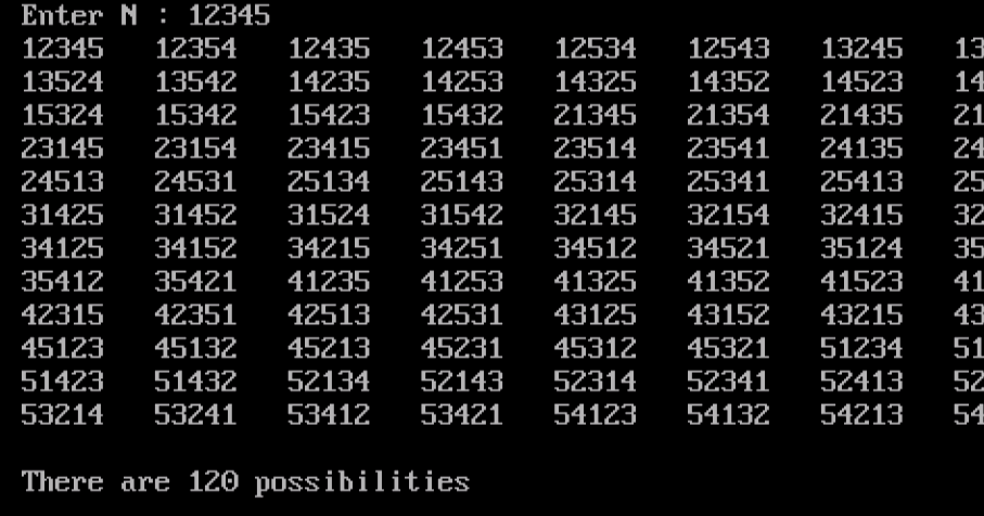 Program to Generate All Possible Combinations of a Given Number ...