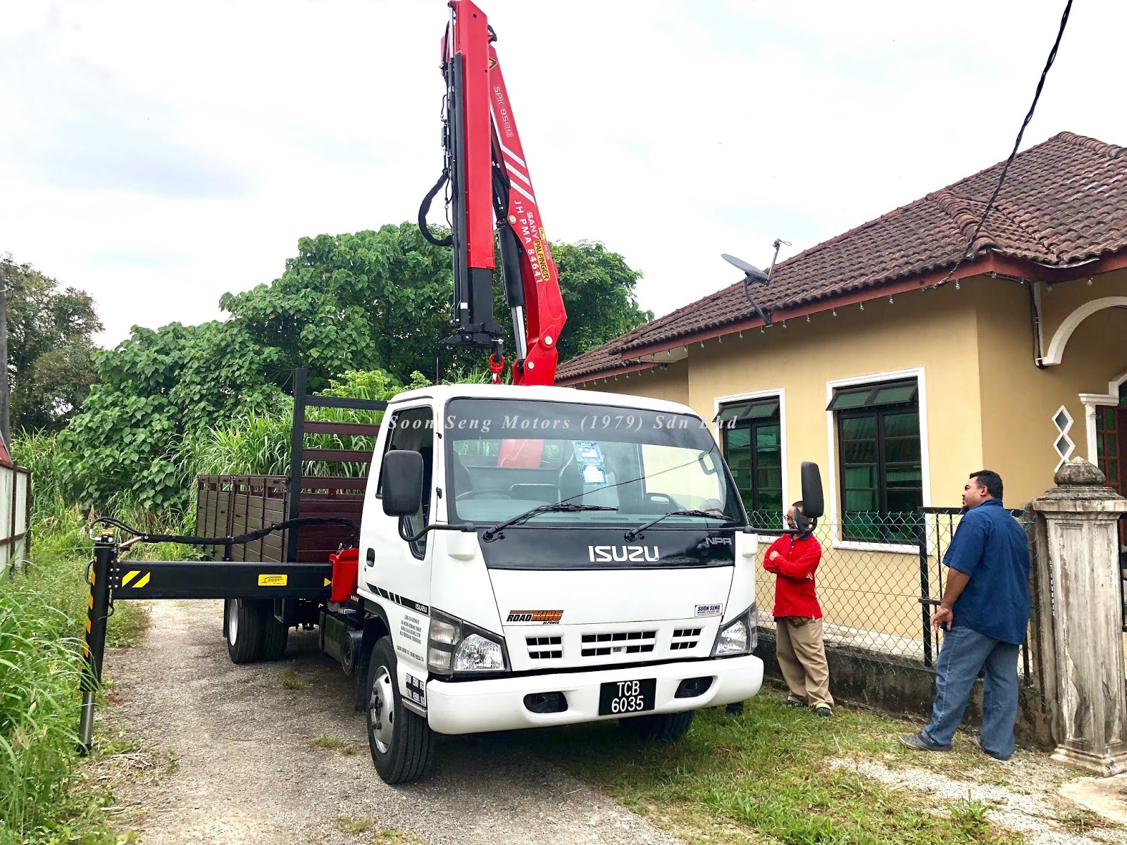 Handover Sany Palfinger SPK8500 Truck Mounted Crane to Purchaser